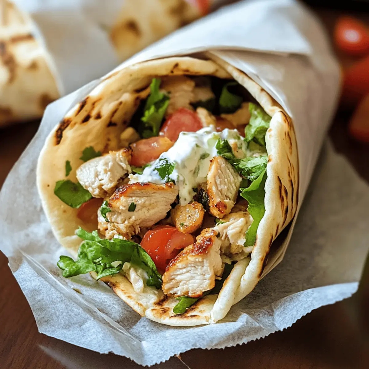 Ultimate Delicious Crispy Greek Chicken Pita Wraps