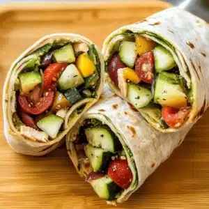 Irresistible Easy Greek Veggie Wraps with Delicious Goodness